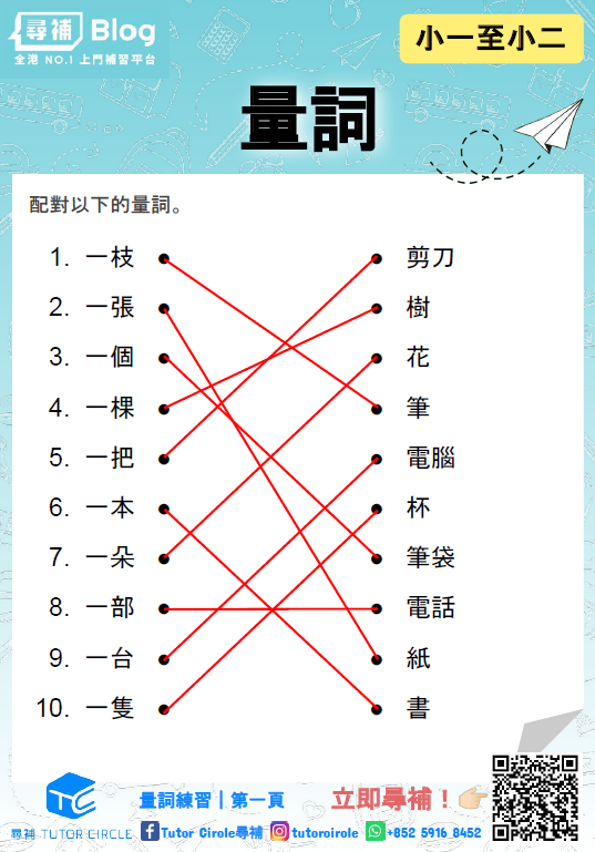 小學中文考試 - 小一小二溫書練習/工作紙 | 補習班 | ECzone